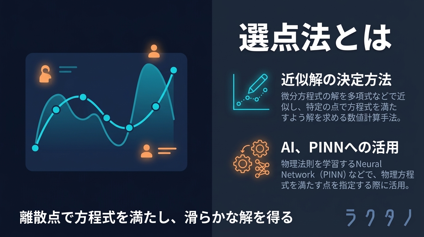 Collocation Method（選点法）とは | AI用語集 | 株式会社ラクタノ